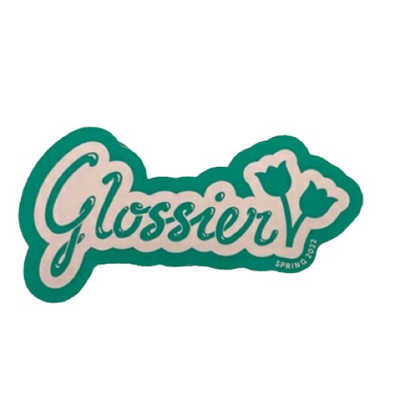 Glossier | Design | Glossier Spring 222 Tulip Teal Pink Sticker | Poshmark